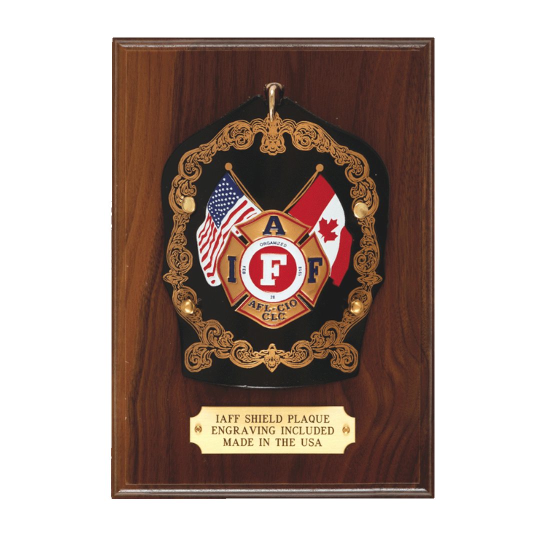 Leather Helmet Shield Plaque – IAFF Online Store