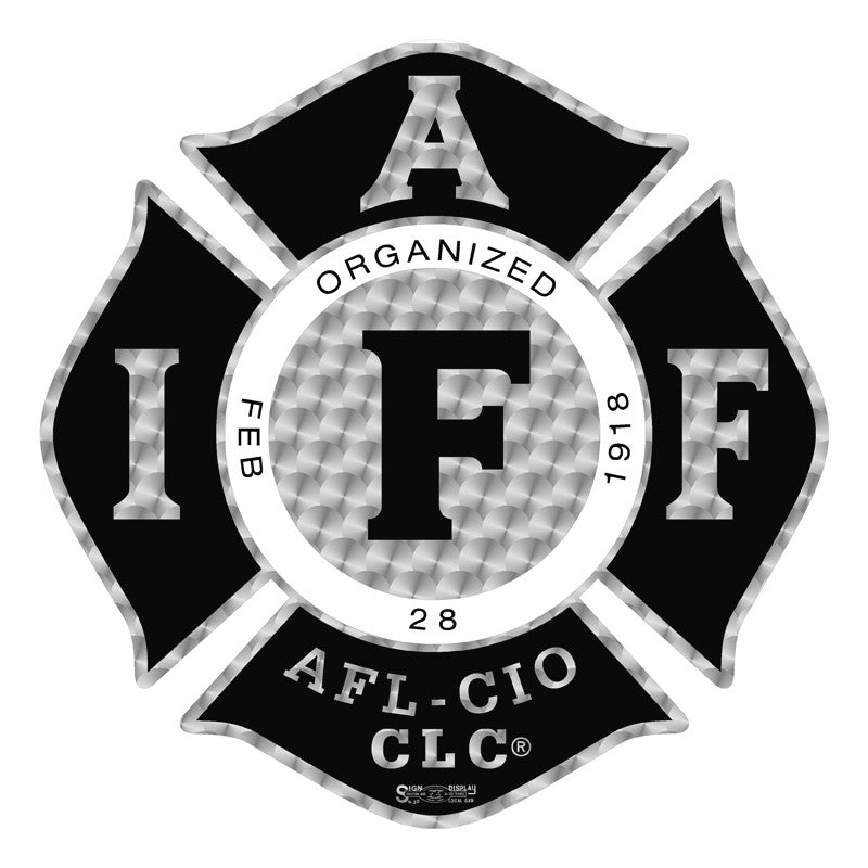 4" Black/Silver Premium Decal – IAFF Online Store