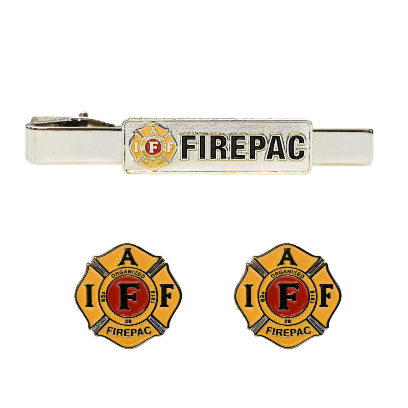 FIREPAC Cufflinks & Tie Bar Set – IAFF Online Store