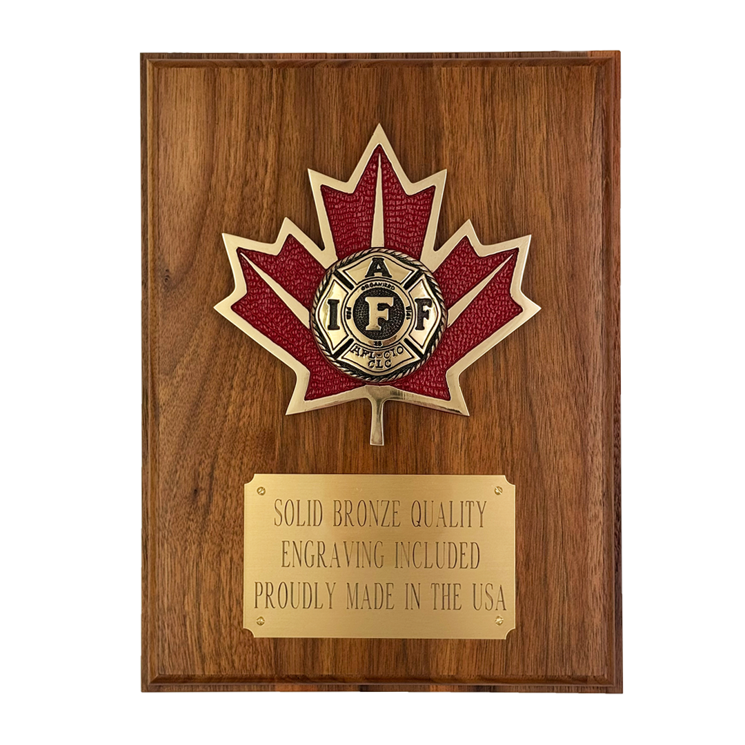 IAFF Maple Leaf Rank Plaque – IAFF Online Store