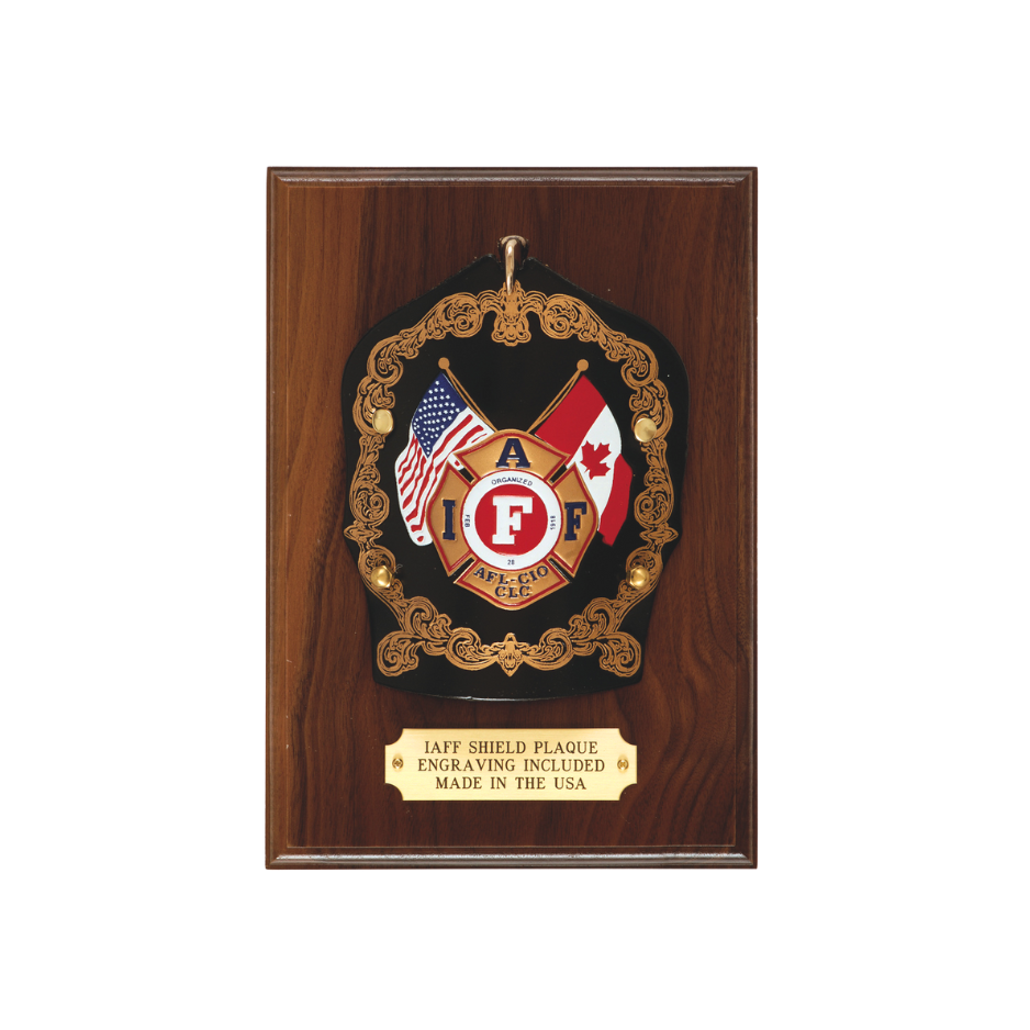 Leather Helmet Shield Plaque – IAFF Online Store