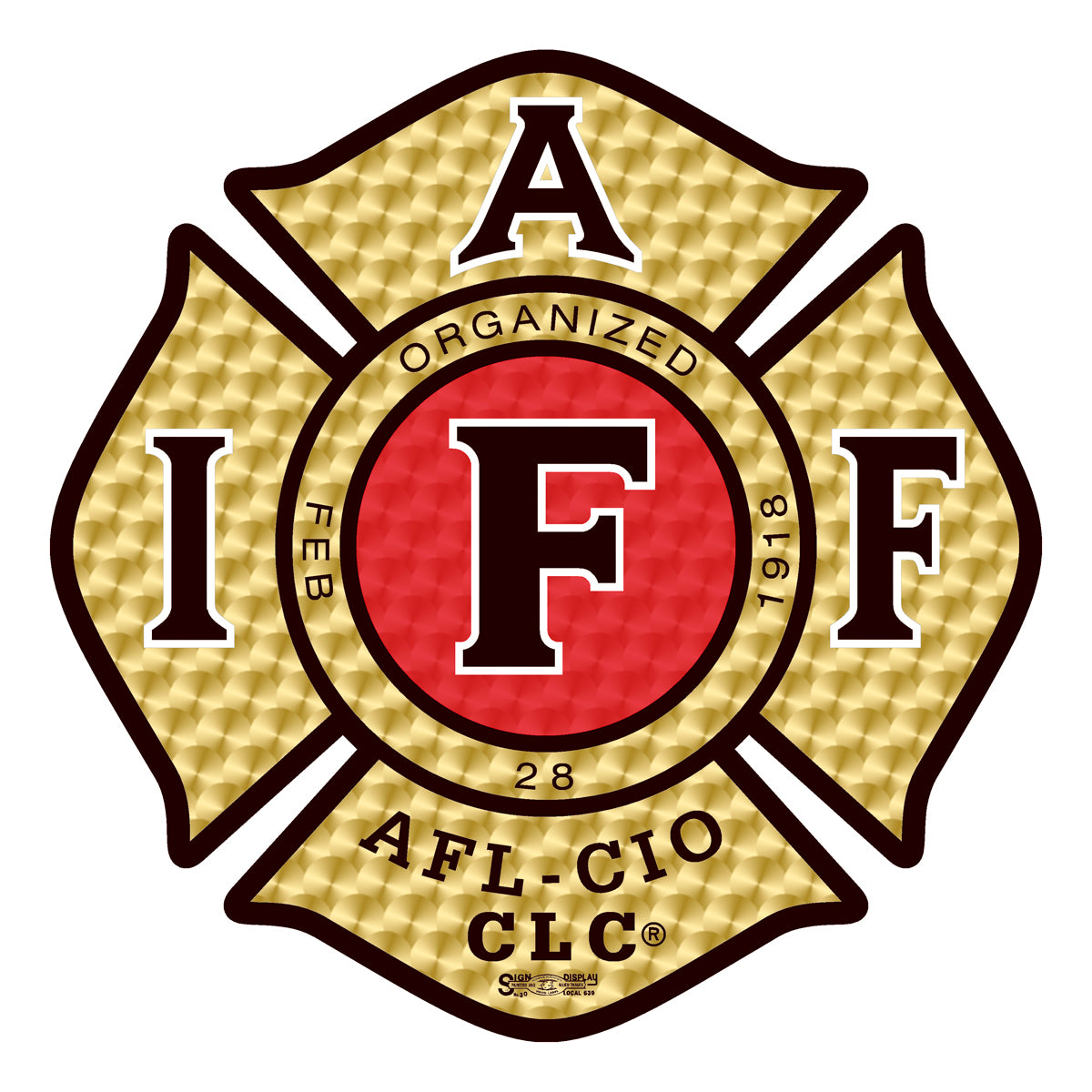 4" Gold Premium Decal – IAFF Online Store
