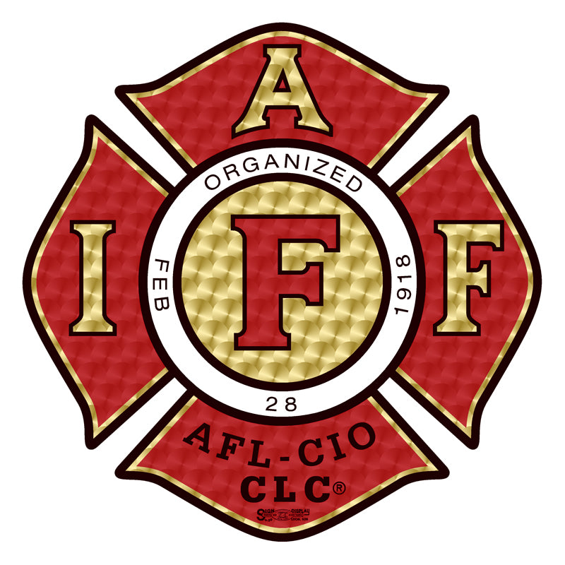 4" Red/Gold Premium Decal – IAFF Online Store