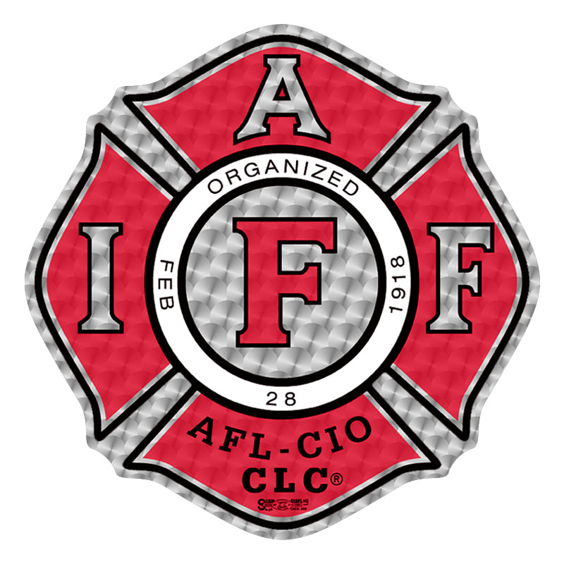 Domed Decal - Red/Silver 4" – IAFF Online Store