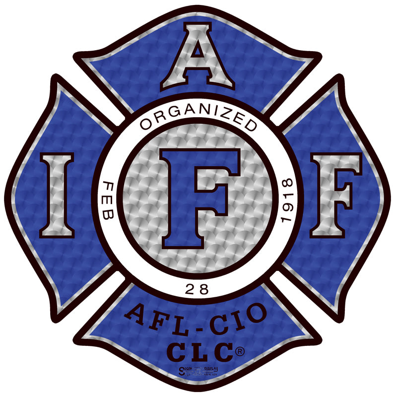 2" Blue/Silver Helmet Decal – IAFF Online Store