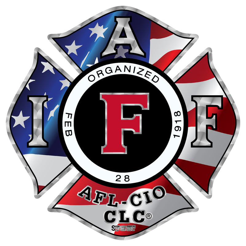 4" American Flag Premium Decal – IAFF Online Store
