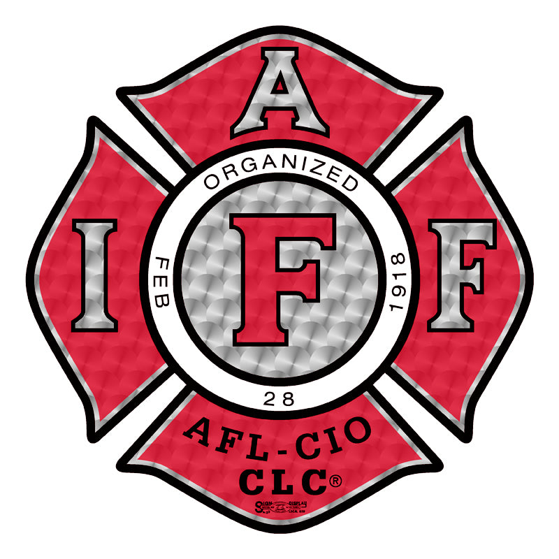 4" Red/Silver Premium Decal – IAFF Online Store
